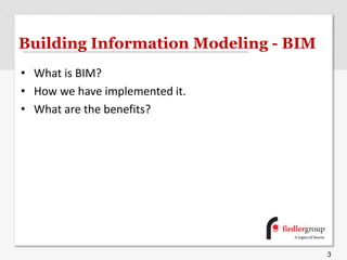 Revit and Building Information Modeling (BIM) Presentation | PPTX
