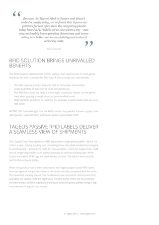 Tageos Case Study Logistics - DHL | PDF
