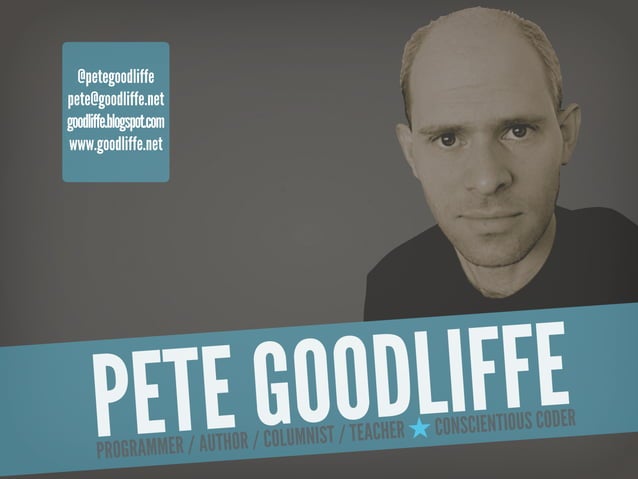 Becoming a Better Programmer (2013) | PPT Becoming a Better Programmer (2013) | PPT