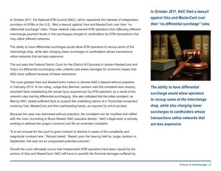 2013 04 future of interchange | PDF | Credit Cards | Personal Debt