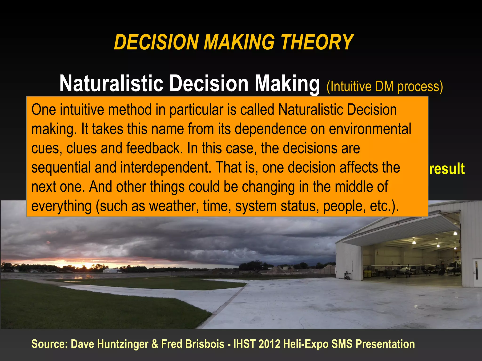 Safety Management Systems (SMS) and Decision Making | PPT