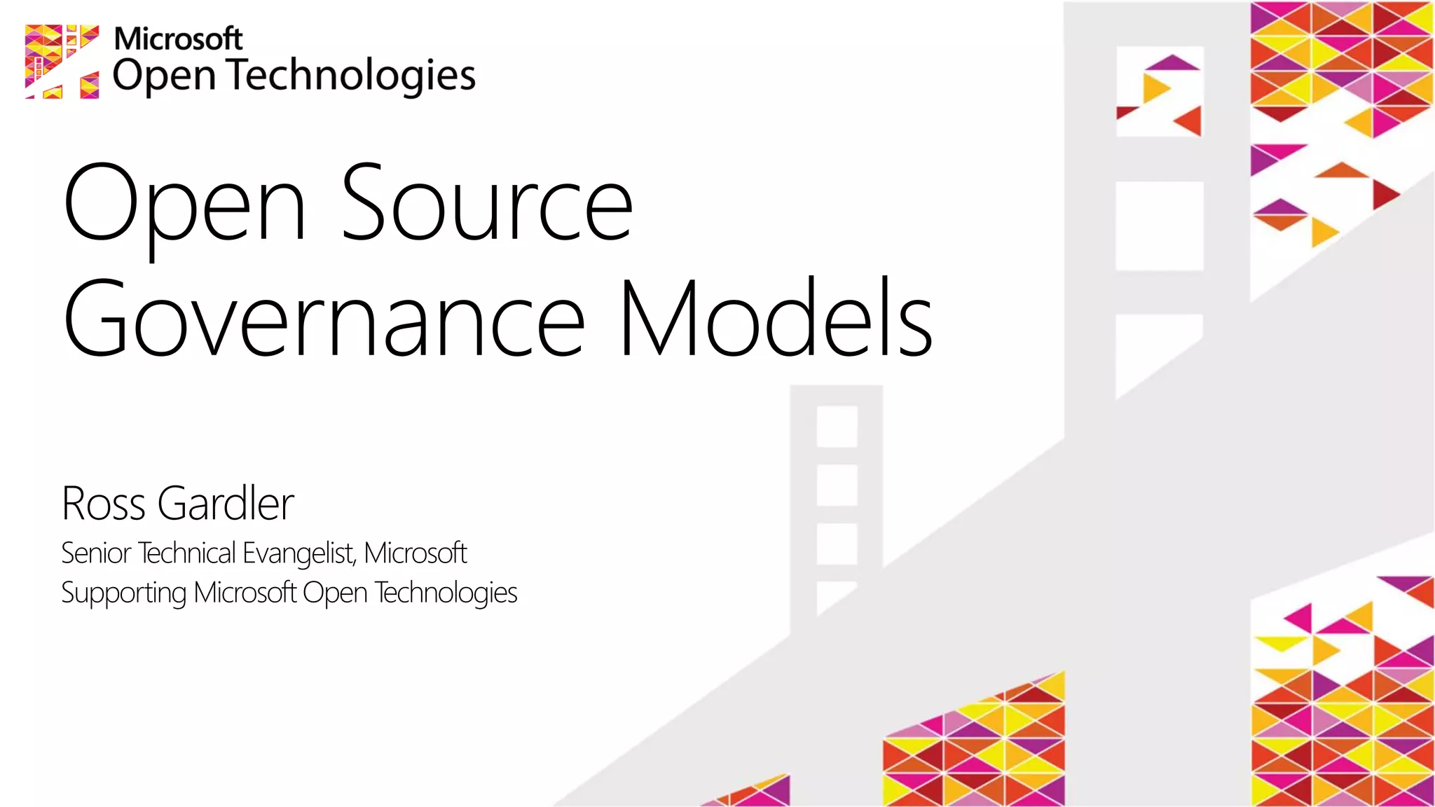 Open Source Governance Models | PPT