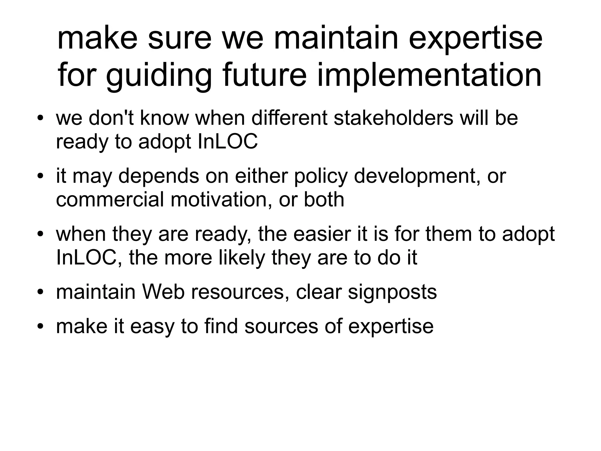 InLOC: the potential of competence structures | ODP