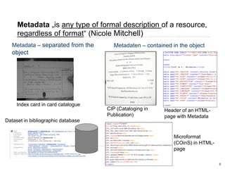 Management of bibliographic metadata - Metadata management at the ...