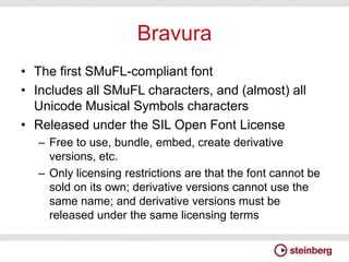 Standard Music Font Layout | PPT