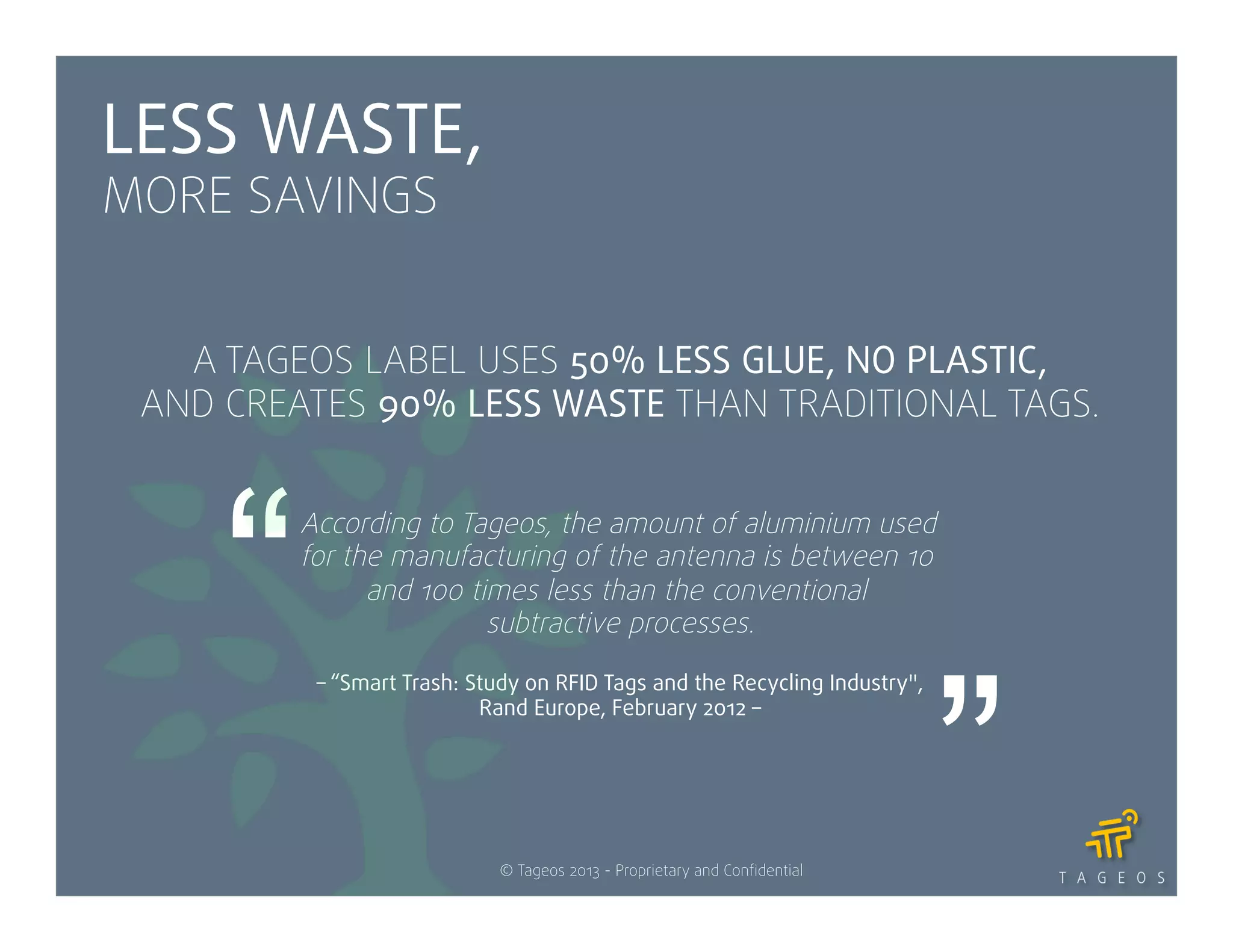 Presentation of Tageos Sustainability Benefits | PDF