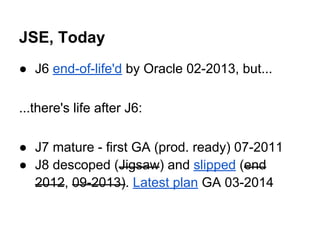 2013 05 java 7 brown bag part 1 - new features and migration strategy | PDF