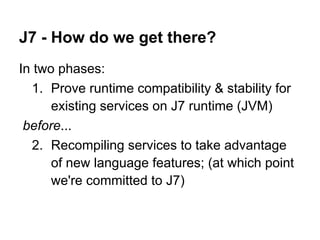 2013 05 java 7 brown bag part 1 - new features and migration strategy | PDF