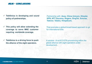 Telefónica M2M global operator: strategy of alliances | PPT