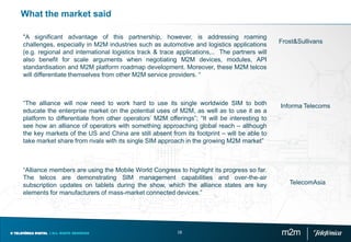 Telefónica M2M global operator: strategy of alliances | PPT