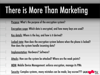 Mobile Device Encryption Systems | PDF | Operating Systems | Computer Software and Applications