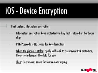 Mobile Device Encryption Systems | PDF | Operating Systems | Computer Software and Applications