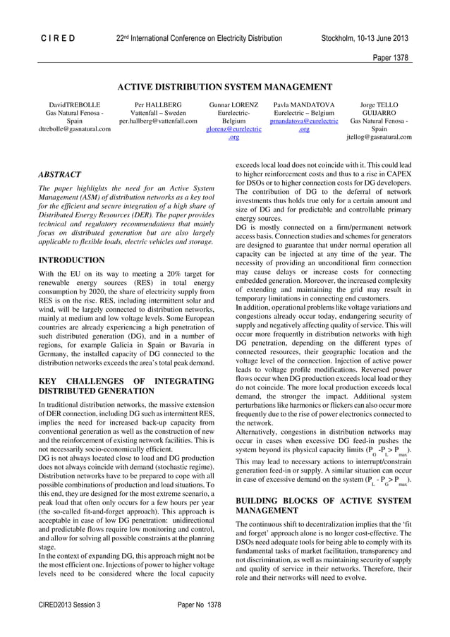 ACTIVE DISTRIBUTION SYSTEM MANAGEMENT | PDF