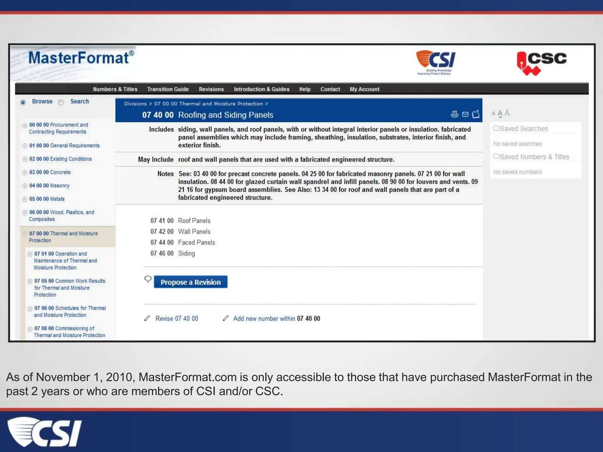 CSI MasterFormat REFERENCE DOCUMENT_20240227 | PPT | Construction ...