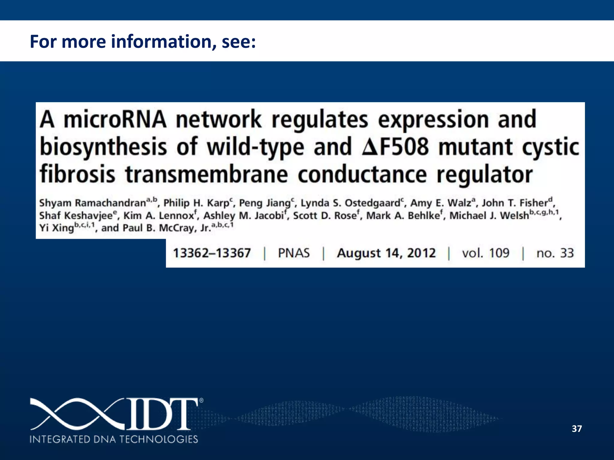 Improved Anti-miRNA (AMOs) and Splice-Switching Oligonucleotides (SSOs ...