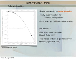 Binary pulsars as tools to study gravity | PDF
