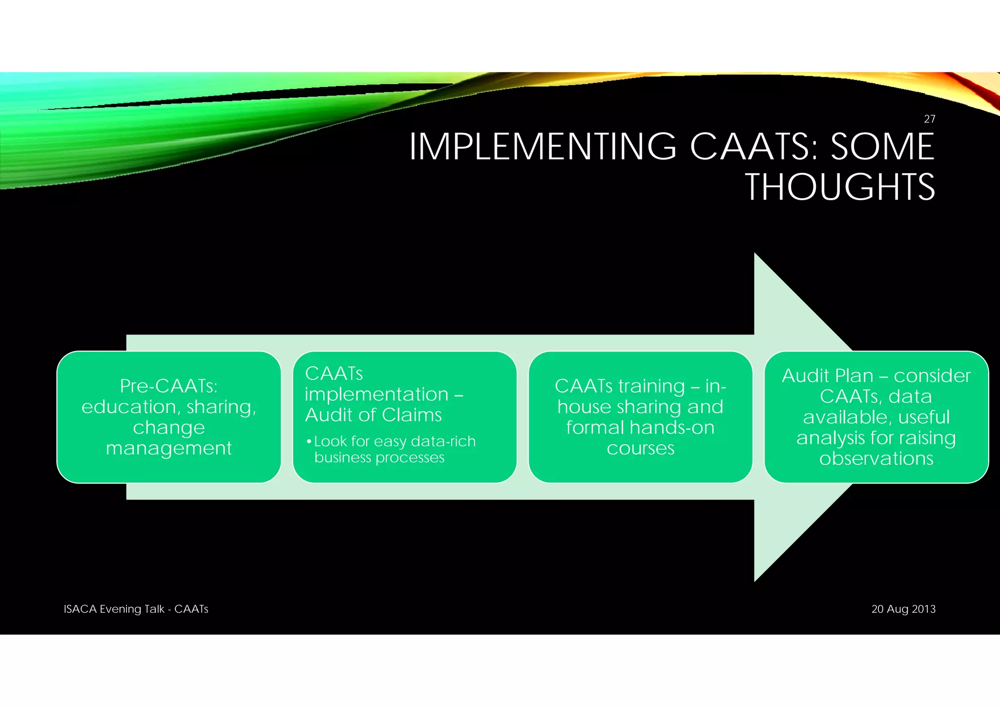 Computer Assisted Audit Tools and Techniques - the Force multiplier in ...