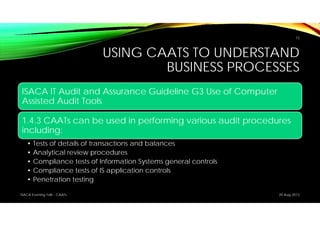 Computer Assisted Audit Tools and Techniques - the Force multiplier in the battle against risk | PDF