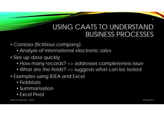 Computer Assisted Audit Tools and Techniques - the Force multiplier in ...