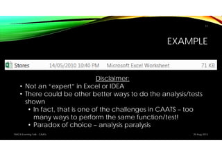 Computer Assisted Audit Tools and Techniques - the Force multiplier in ...