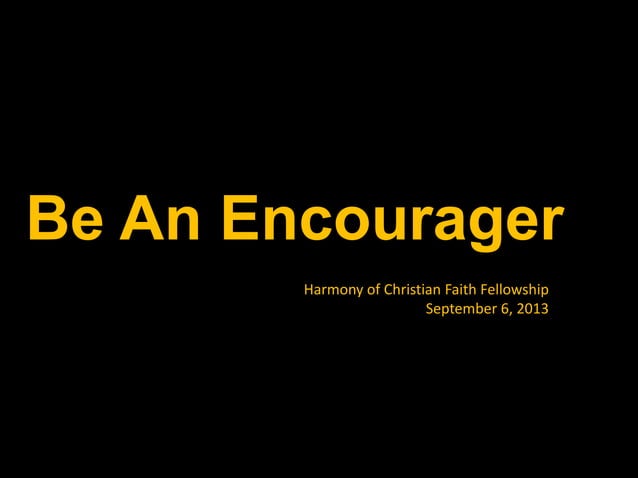 Encouragement | PPT