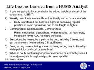Health & Usage Monitoring Systems (HUMS) 101 | PPTX
