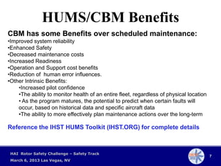 Health & Usage Monitoring Systems (HUMS) 101 | PPTX