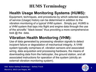 Health & Usage Monitoring Systems (HUMS) 101 | PPTX