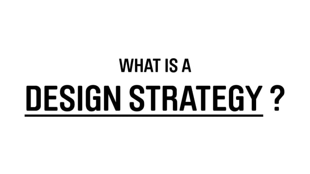 Lecture TU Delft: How to strategize design or make design strategic
