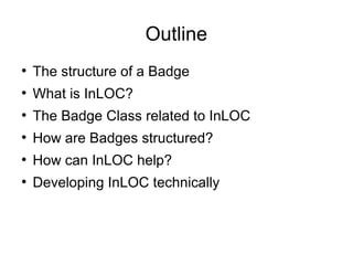 Structuring OpenBadges with InLOC | PPT