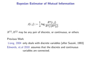 The Universal Bayesian Chow-Liu Algorithm | PPT