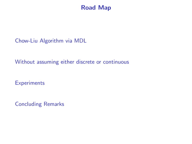 The Universal Bayesian Chow-Liu Algorithm | PPT