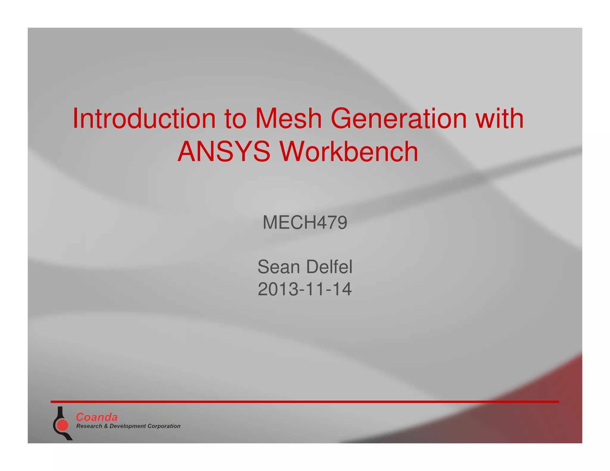 2013 11-14 mech479-ansys_workbench_tutorial | PDF