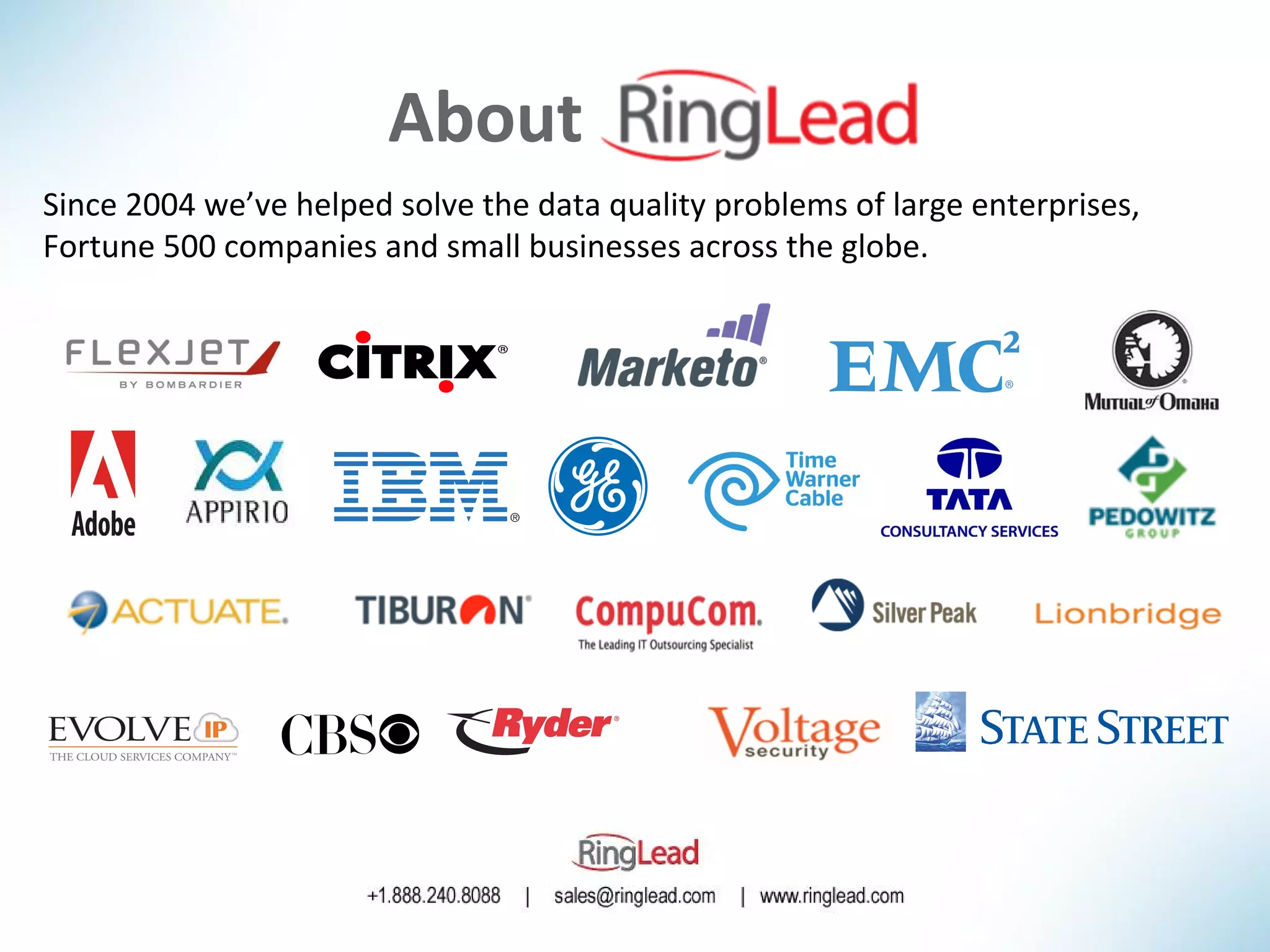 RingLead Applications Overview | PPT