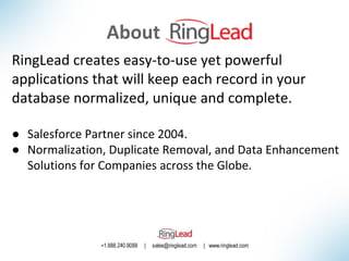 RingLead Applications Overview | PPT