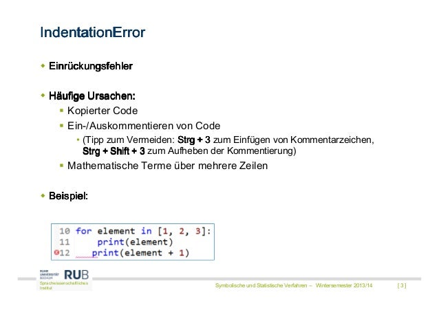 "Little Shop of Errors": Leicht zu erzeugende Fehler in Python