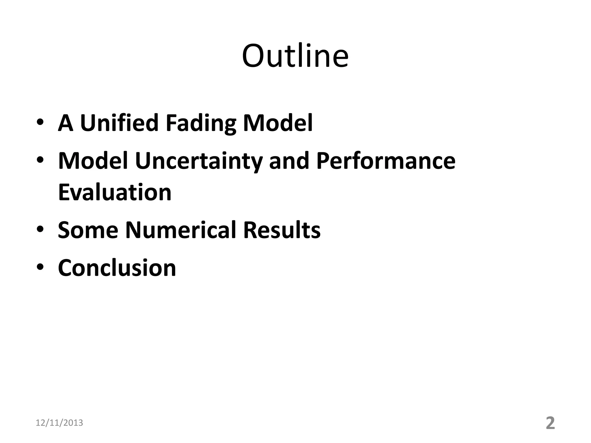 Wireless Fading Communication System Performance Evaluation via SIRP ...