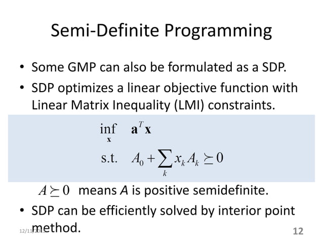 Wireless Fading Communication System Performance Evaluation via SIRP and SDP Methods | PPT