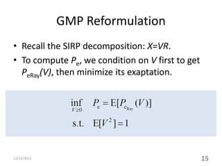 Wireless Fading Communication System Performance Evaluation via SIRP ...