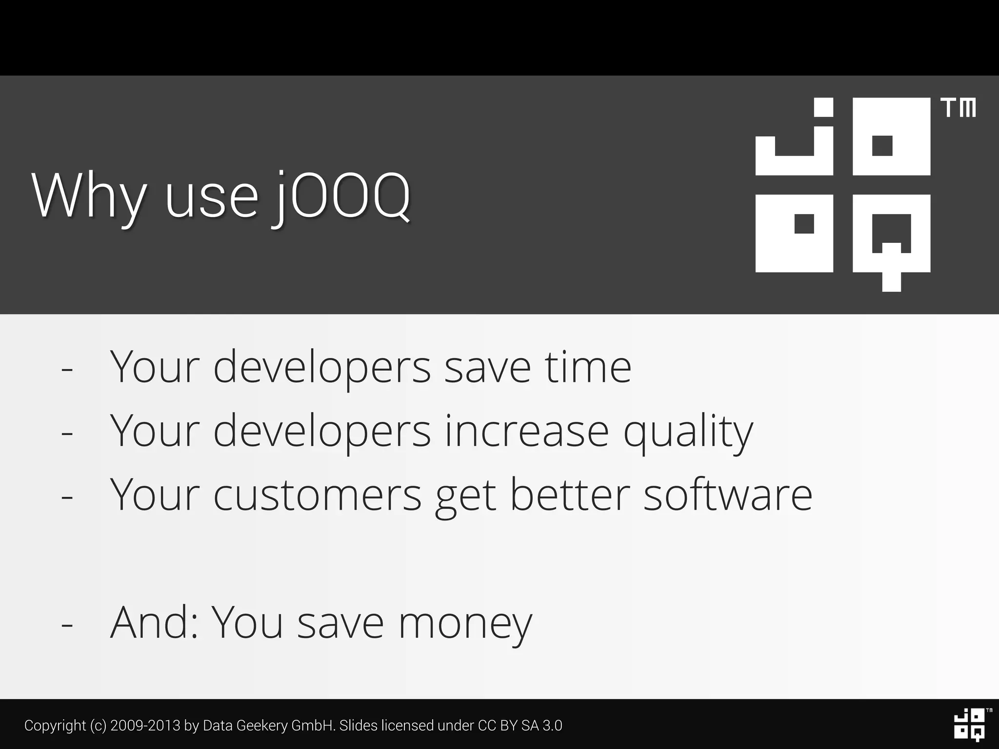 Why Your Developers Need jOOQ | PDF