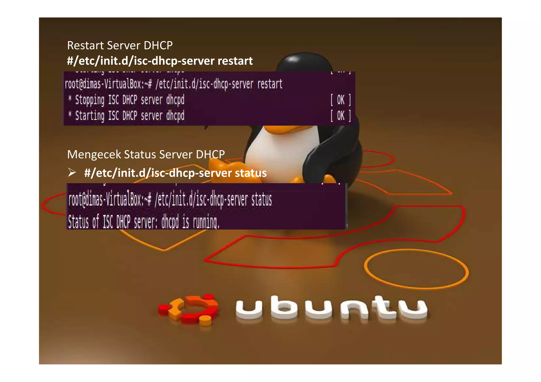 2013 13. Konfigurasi Dhcp Dns Nat pada ubuntu server 11.04
