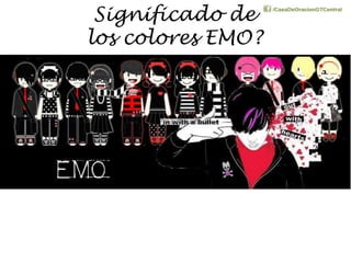 2013.09.25 identidad tribus urbanas - emo | PPTX