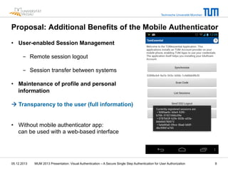 Visual Authentication - A Secure Single Step Authentication for User Authorization | PDF