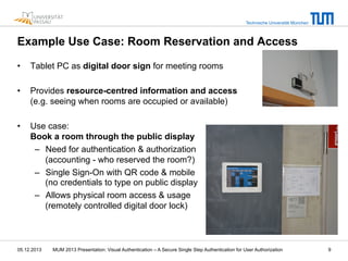 Visual Authentication - A Secure Single Step Authentication for User Authorization | PDF