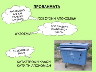 Το ταξίδι των σκουπιδιών - Περιβαλλοντική ομάδα ΕΠΑΛ Φαρκαδόνας | PPT