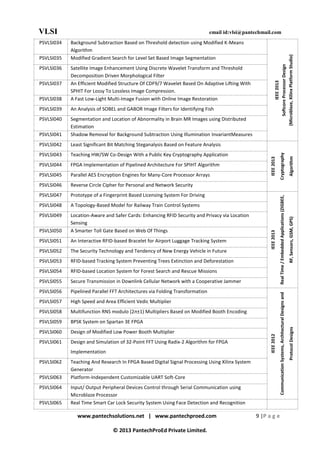 2013 14-vlsi-project-titles-for-me-mtech-pantech-pro ed | PDF