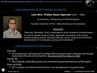 Amitava Banerjee, Bhoruka Charitable Trust | PPT