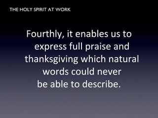 The Holy Spirit In The Believer | PPT