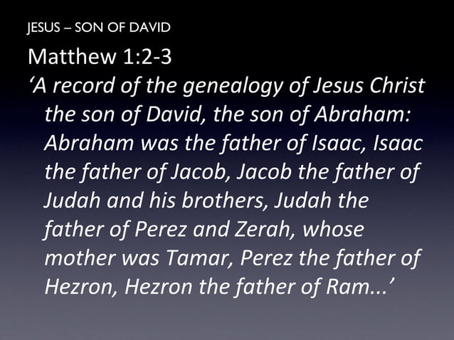 Jesus - Son Of David | PPT | Christianity | Religion & Spirituality