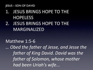 Jesus - Son Of David | PPT